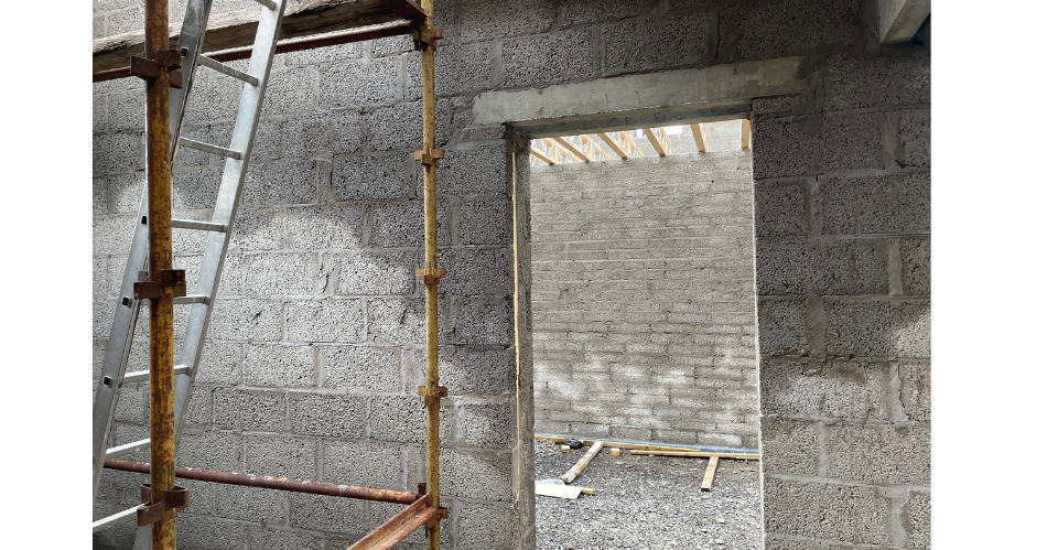 Selfbuild home is up to wall plate level Self Build Homes FmK NI